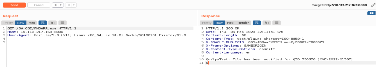 Oracle E-Business Suite Remote Code Execution Vulnerability (CVE-2022-21587) – Qualys ThreatPROTECT